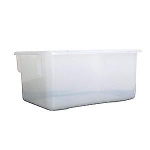 Angeles Clear Bin Storage, Small Plastic Bins, Cubby Trays, Classroom Organization for Daycare/Preschool, Toddler Book Shelf Organizer for Kids Toys - ANG7052O