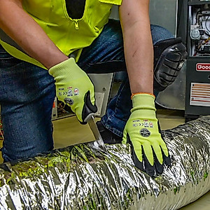 Klein Tools DK06 Knife, Serrated Stainless Steel Bladed Duct Knife for Flexible Duct and Duct Board in Sheath