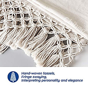 Chihee Hammock Chair Relax Hanging Chair Cotton Woven Soft Seat for Superior Comfort Durability Elegant Tassels Creative Metal Strong Spreader Bar 3-Section Combination Detachable Easy to Install