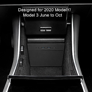 TAPTES USB Hub Gen 2 for Model Y 2020, for Model 3 (June to Oct 2020),Dashcam & Sentry Mode Viewer USB with 5 in 1 Ports for Model Y Accessories 2020