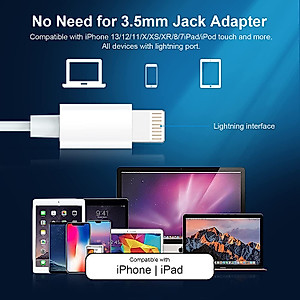 Apple Earbuds 2 Pack [Apple MFi Certified] Wired Earphones (Built-in Microphone & Volume Control) Noise Canceling Isolating Headphones Compatible with iPhone 14/13/12/11/SE/X/XR/XS/8/7