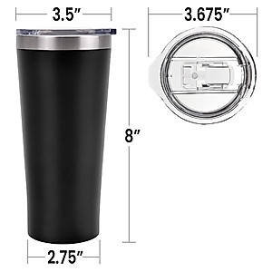 Rugrats OFFICIAL Group 20 oz Travel Tumbler, Stainless Steel, Vacuum Insulated with Leak Resistant Slide-Lock Lid