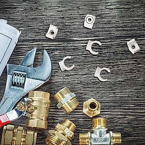 1/2 Inch PEX Clips Pipe Hangers Clamps PEX Holder Pipe Support Plastic 16 mm PEX Tubing Clamps PEX Hangers Water Pipe Support Clamp Clips Socket (100 Packs)