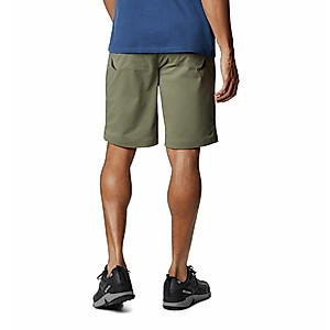 Columbia Men's Tech Trail Short, Stain Resistant, Sun Protection, Stone Green, 30