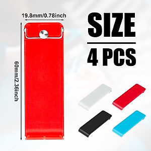 4pcs Back Stand for Nintendo Switch, Kickstand Replacement for Switch, Replacement Stand for Switch, Kickstand Back Shell Holder Compatible with Switch Console (4 Colors)