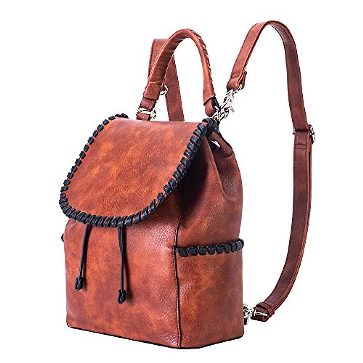 Concealed Carry Purse - Madelyn Backpack by Lady Conceal (Mahogany)