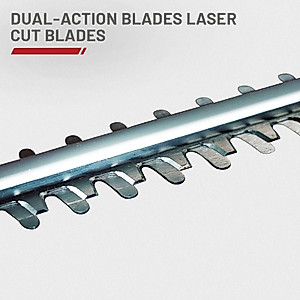 Enhulk Cordless Hedge Trimmer, Electric Bush Trimmer with 20" Dual-Action Blades, 5/8" Cutting Capacity, Handheld Shrub Trimmer for Garden Work, 20V 2.0Ah Battery and Charger Included