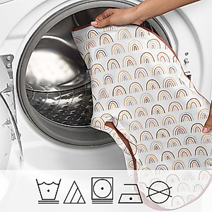 Boppy Organic Original Support Nursing Pillow Cover, Spice Rainbows, 100% Organic Cotton Jersey Cover Fits All Boppy Original Nursing Supports for Breastfeeding and Bottle, Cover Only