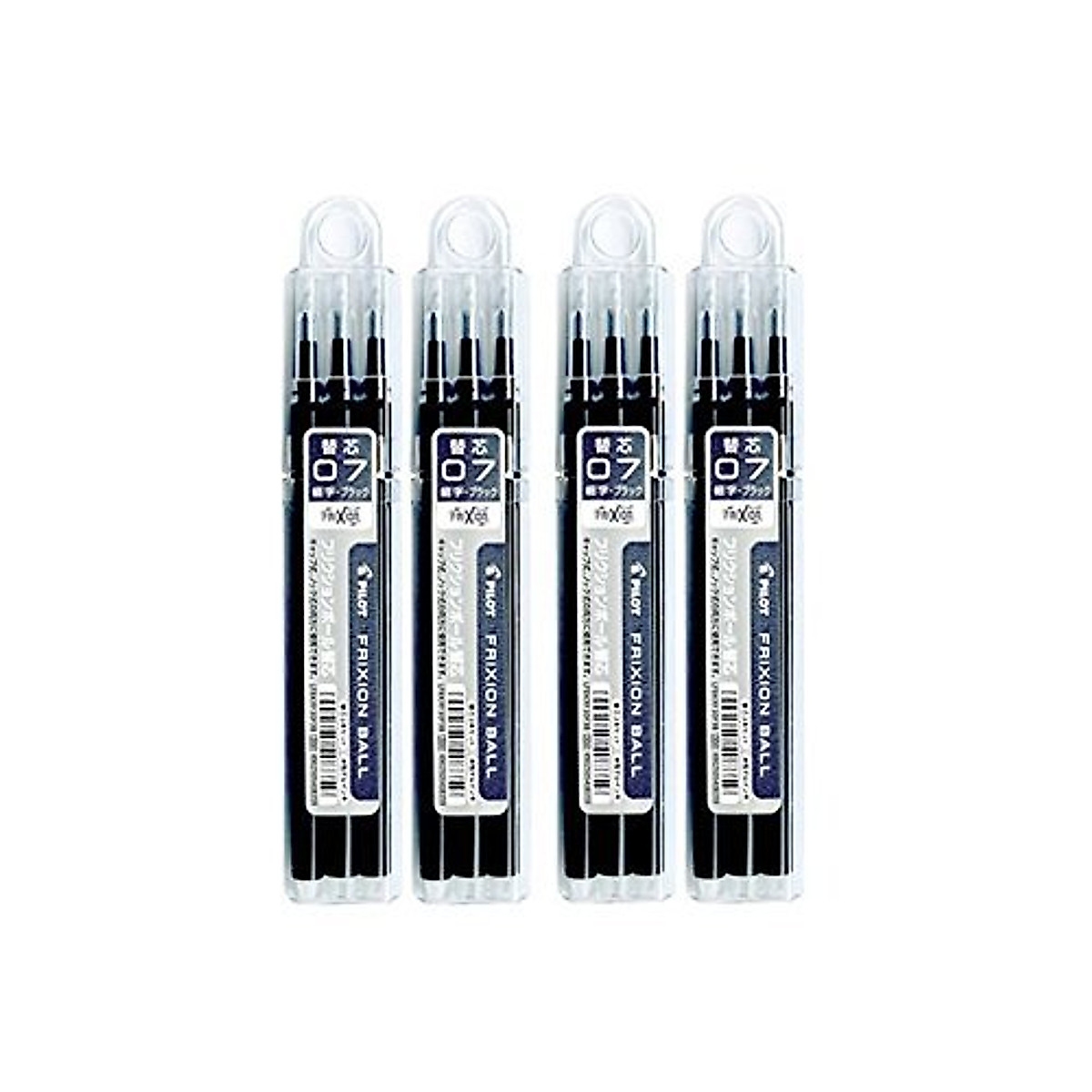 PILOT 2 X FriXion Gel Ink Pen Refill-0.7mm-Black-Pack of 3X2pack Value Set