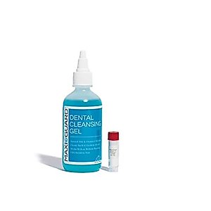Maxi-Guard Dental Cleaning Gel for Dogs, Cats, Horses, Exotics and Companion Animals (4oz), Light Blue/White