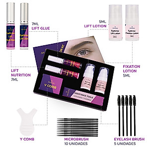 Eyebrow Lamination Kit, At-Home Brow Lamination Kit Professional Results, DIY Eyebrow Lift Kit, Eye Brow Lamination Kit for Instant Brow Lamination, Fuller, Thicker Brows for 6 weeks