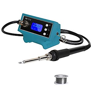Cordless Soldering Iron Station for Makita 18V Max Battery (Battery NOT Included) with Digital Display, Auto-Sleep, °C/°F Conversion, Welding Tool for DIY, Appliance Repair, Watch Repair, Wire Welding
