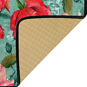 Flowers Kitchen Non-Slip Rug Feeling Comfortable Delicate Area Rugs Household Kitchen Mat Bath Carpet Floor Doormat Home Decor