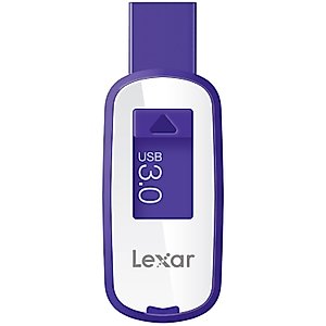 Lexar JumpDrive S23 64GB USB 3.0 Flash Drive LJDS23-64GASBNA (Purple)