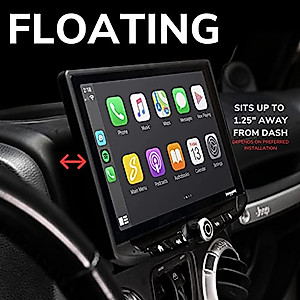 STINGER Jeep Wrangler JK Stereo Replacement 10" HD Touchscreen Radio with Android Auto, Apple CarPlay, Handsfree Bluetooth, Dual USB Includes All-in-one Dash Kit & Interface, 2007-2018 (STH10JK)