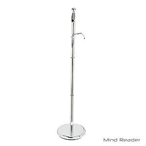 Mind Reader Stainless Steel Valet Suit Rack Stand, Silver