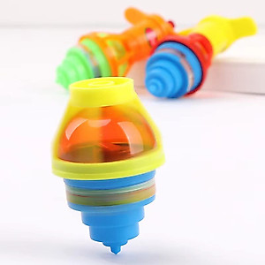 9Pack LED Light Up Spinning Tops with Gyroscope, LED Flashing Spinning Toys for Kids, Party Favors Goodie Bag Fillers Glow Dark Party Supply Bulk Toys