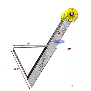 Sturdy Built Boat Trailer Winch Seat with Roller for 2 inch and 3 inch Winch Posts