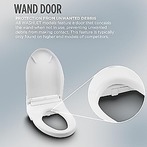 TOTO SW4726AT40#01 WASHLET+ Electronic Bidet Toilet Seat, Elongated, Cotton White