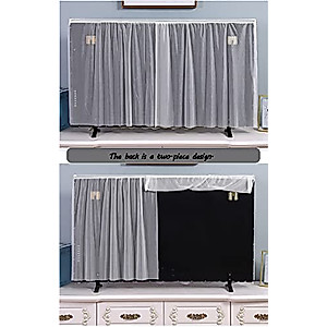 YIJIAFEIFEI Dust Cover with Openable Front Flap LCD TV Display Dust Cover Decorative Paintings Lace TV Cover for Curved/Flat TV(Size:40 inch)