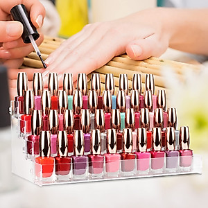 BVANQ 4 Tier Sunglasses Organizer Acrylic Sunglass Holder Nail Polish Organizer Countertop Stand Display No Pungent Acrylic Glue Assembly