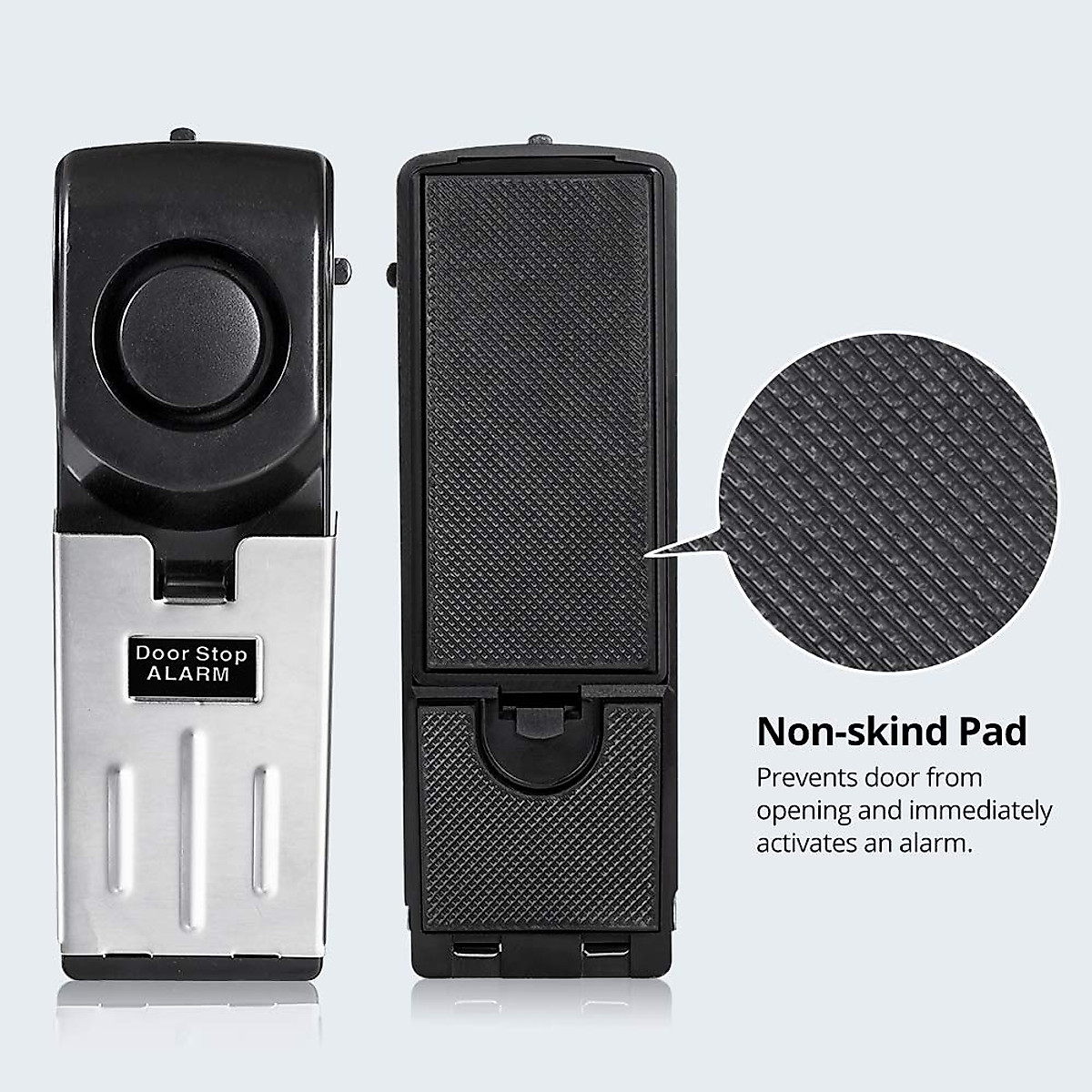 TOWODE Upgraded Door Stop Alarm 3-Pack, Door Stoppers Security Alarm with 120 dB - Great Gift for Traveling Hotel Home Apartment Door Stopper Security Tools