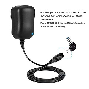 Belker 12W Universal 3V 4.5V 5V 6V 7.5V 9V 12V AC DC Adapter Power Supply for Household Electronics - Max. 1000mA