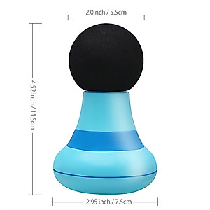 AEVEONE Upgrade 2.0in*4.5in - Mini Electric Handheld Massager Wand, Powerful 6 Speed Vibration Modes,Cordless Handheld and Portable,Suitable for Shoulder,Neck and Back Massage-Blue