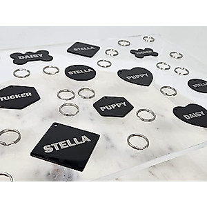 Dr. Fremont's Stainless Steel Custom Pet ID Personalized Engraved Identification Cat and Dog Tags with Custom Text, Many Shapes Including Bone, Heart, Circle (Gold Stainless Steel, Large Bone)