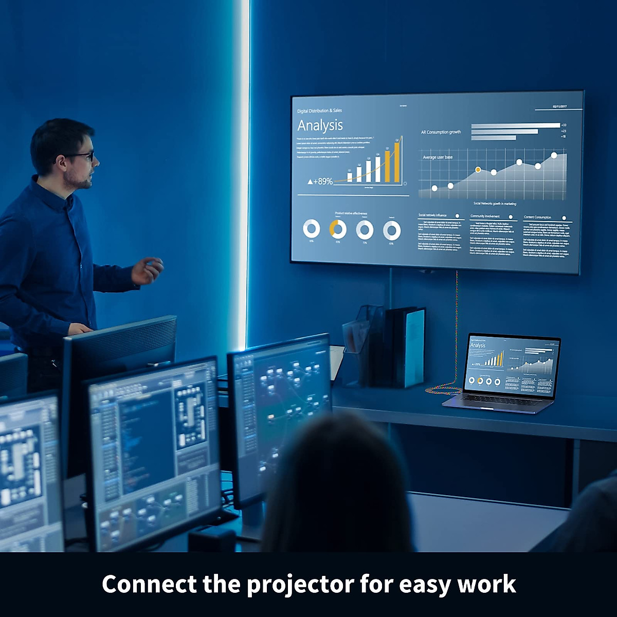 ProtoArc 8K RGB HDMI Cable 6.56ft, 48Gbps High Speed HDMI 2.1 Cable for Gaming Braided HDMI Cord with LED Light, 8K 60Hz HDR, 1080p, 3D, eARC Compatible with Monitor PS5 PS4 Xbox HDTV