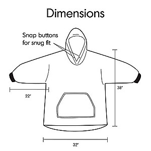 Degrees of Comfort Wearable Blanket Hoodie for Women Men Adults, Cozy Oversized and Warm Sherpa Lined Sweatshirt Blankets, Pink, 38x32 Inch