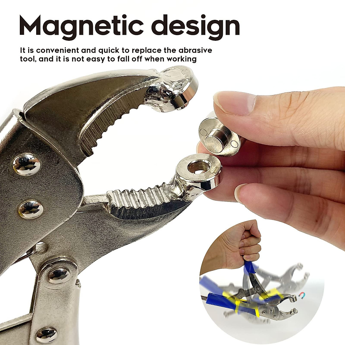 Rexhubro snap fastener tool,Snap Tool for Boat Covers, Heavy Duty Snap Setter Pliers Canvas Snap Fasteners Kit Includes 20 Sets 15mm Stainless Snaps, Blue