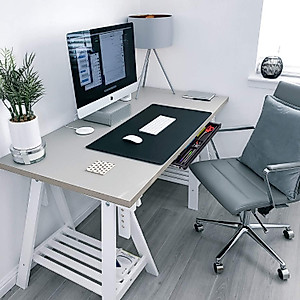 Mount-It! Under Desk Pencil Drawer - Slide Out Under Desk Tray for Storage of Pen, Pencil and Other Office Essentials, 21.2 Inch Wide, Black