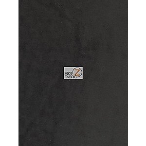 Solid Minky Fabric - Black - 58"/60" Width Smooth Minky Sold by The Yard