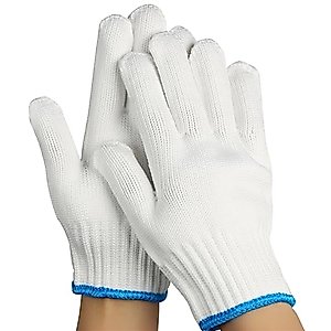 GRIMSON Working Gloves - 3 Pairs of Nylon Safety Gloves for Men and Women - Durable and Versatile for Various Applications