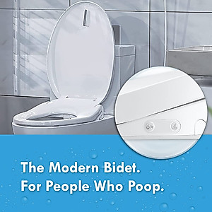 BUTT BUDDY Suite - Smart Bidet Toilet Seat Attachment & Fresh Water Sprayer (Cool & Warm Temperature Control | Dual-Nozzle Cleaning, Adjustable Pressure | Easy Setup, Universal Fit)