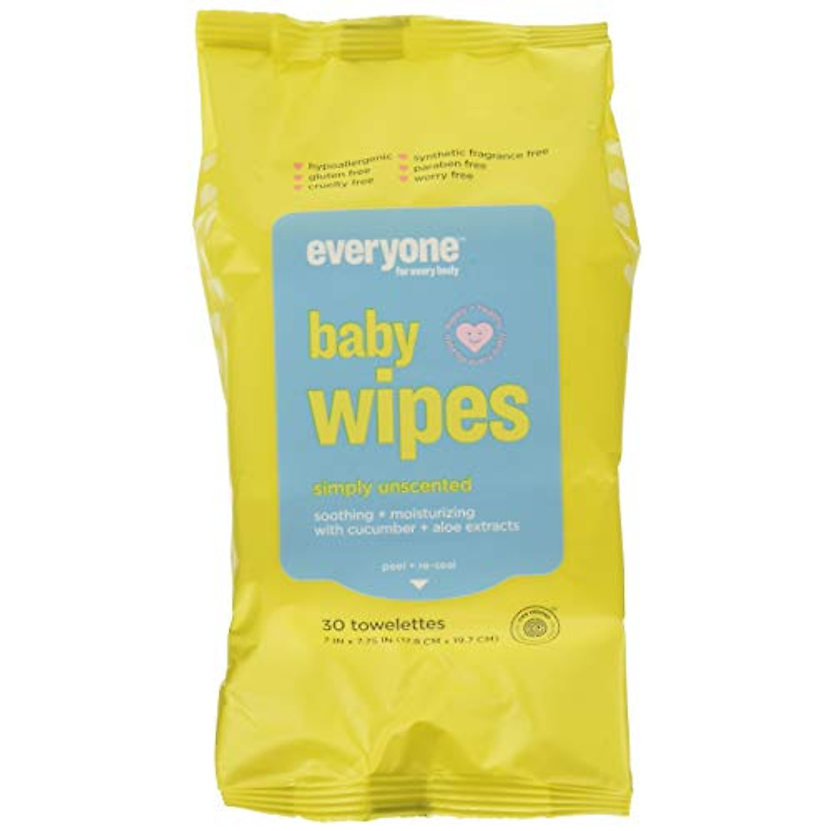 Everyone Baby Wipes Unscented, Chamomile + Aloe, 30 Ea, 30count