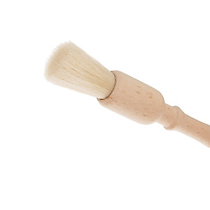 Redecker Natural Pig Bristle Pastry Brush with Untreated Beechwood Handle, Ideal for Basting, Glazing and Applying Eggwash, 7-1/4 inches, Made in Germany