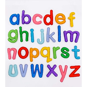 Curious Columbus Montessori Felt Letters and ABC Flash Cards - Lowercase Large Alphabet Letters for Toddlers and Educational Flashcards for Preschool. Felt Letter Set and Montessori Baby Flash Cards