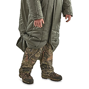 Guide Gear Sportsman’s Sleeping Bag with Arms for Adults Cold Weather, Hunting, Camping, Hiking Accessories Green