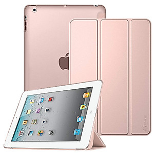 Fintie Case for iPad 4th Generation (2012 Model), iPad 3rd Gen (2012 Model), iPad 2 (2011 Model) 9.7 inch Tablet - Smart Slim Shell Translucent Frosted Back Cover Auto Wake/Sleep, Rose Gold