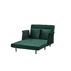 GIA Furniture Home Series Convertible Loveseat, Green