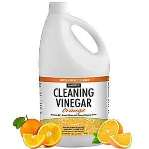 HARRIS Cleaning Vinegar All Purpose Household Surface Cleaner, 128oz (Orange)