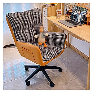 MayNuo Office Chair Gaming Chair Computer Chair Computer Chair Home Cosmetic Chair Student Dormitory Seat Backrest Chair Office Comfortable Desk Swivel Chair (Color : Argento, Size : Talla �/Argento