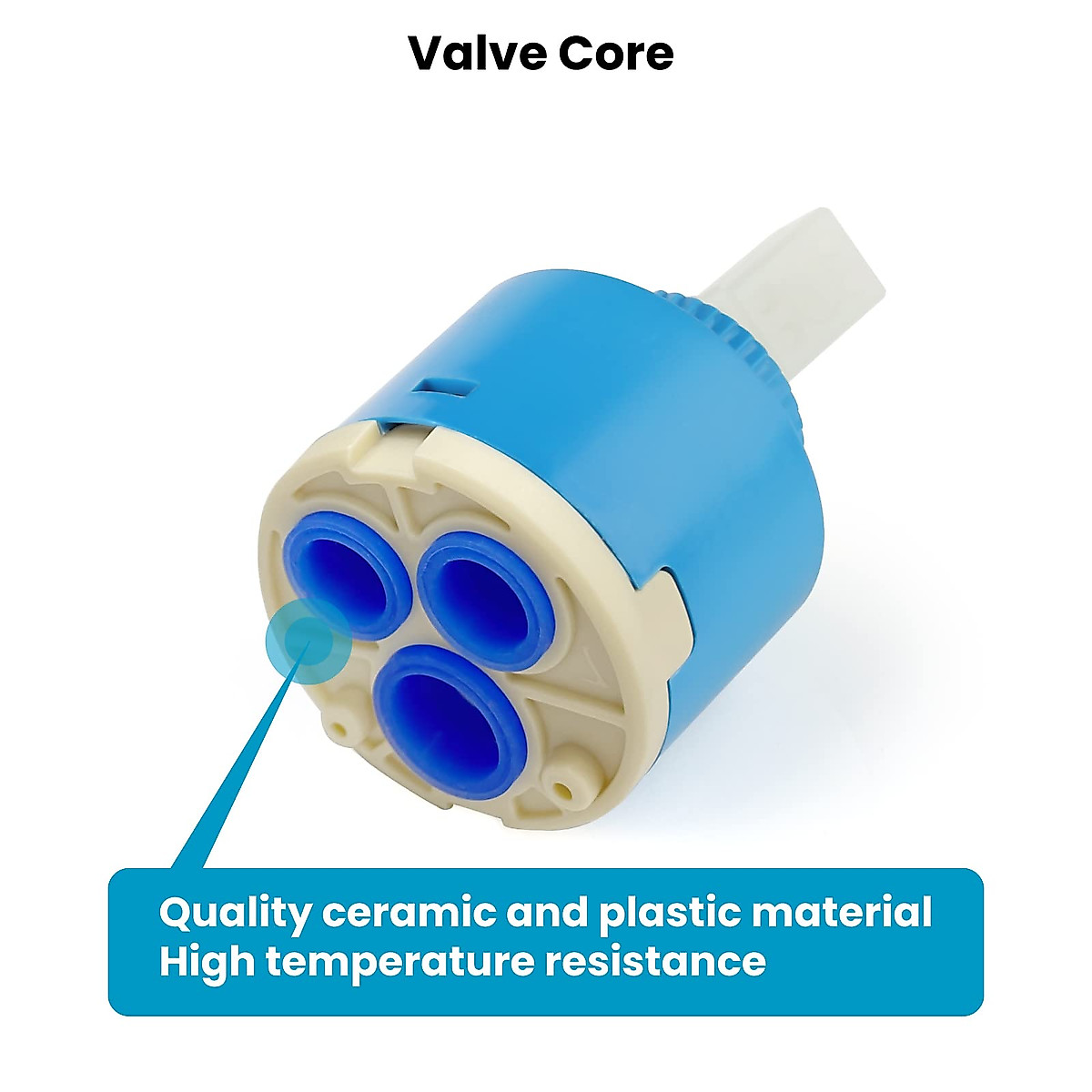 gotonovo 40MM Cartridges Compatible Replacement Valves Faucet Repair Works for Shower System Set