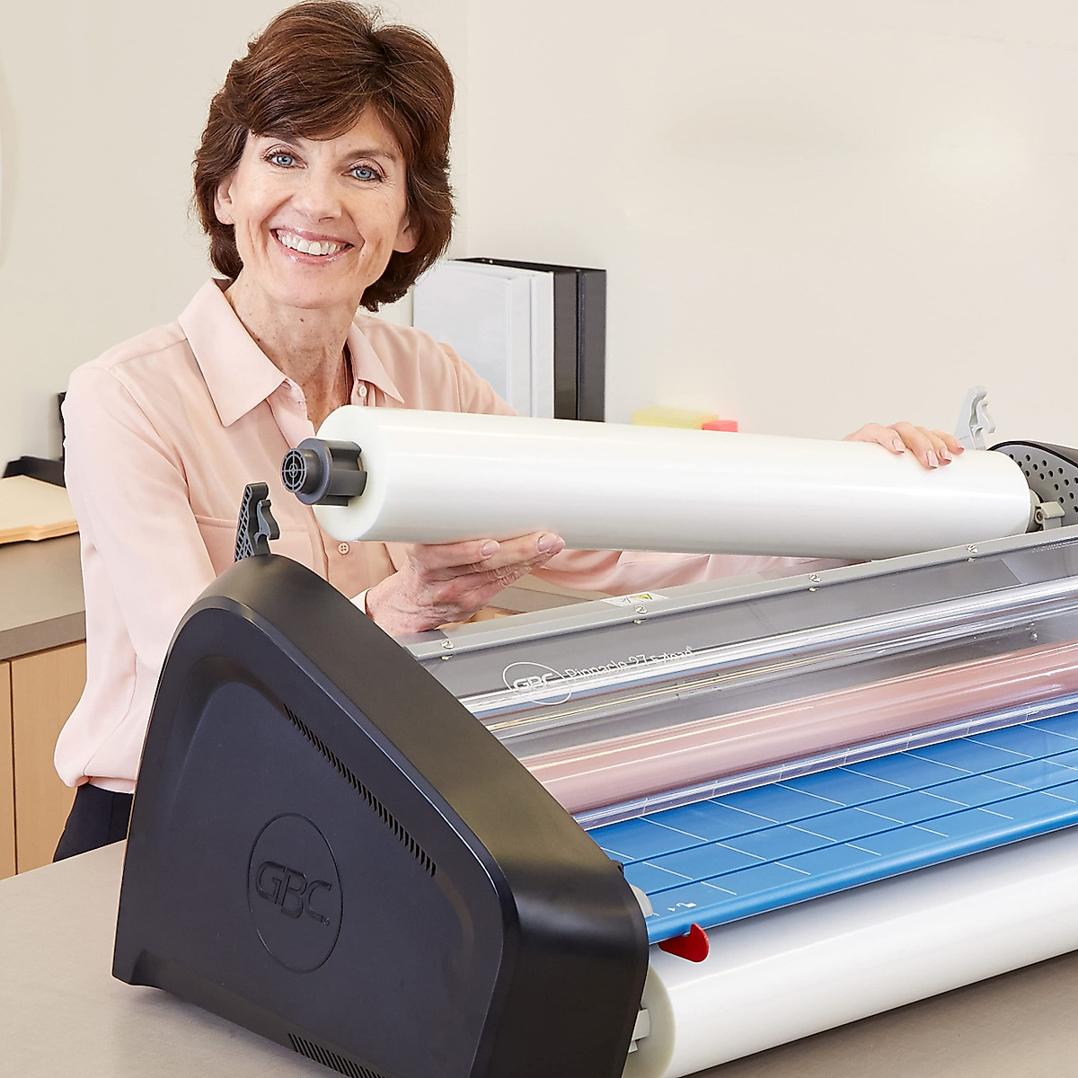 GBC Pinnacle 27 EZLoad Thermal Roll Laminator, 27" Maximum Width, 8-10 Minutes Warm-Up (1701720EZ)