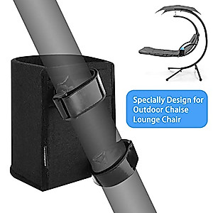 Drinking Cup Holder, Patio Curved Chaise Chair Cup Holder, Drink Holder for Swing Chair Hammock Chair Wicker Chair Egg Chair, Universal Cup & Bottle Holder for Beach Chair, Golf Cart, Wheelchair