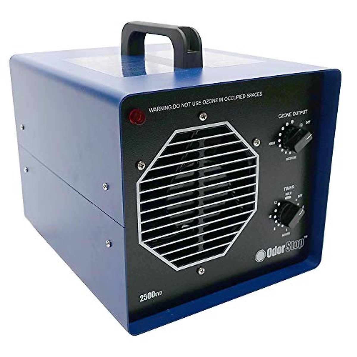 OdorStop OS2500UV2 Professional Grade Ozone Generator/UV Air Purifier for Areas of 2500 Square Feet+, For Deodorizing and Purifying Medium Occupied Spaces Such as Garages and Basements