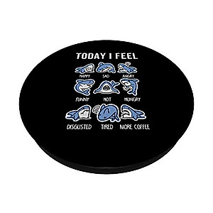 Funny Shark Shirt For Men Boys PopSockets Grip and Stand for Phones and Tablets