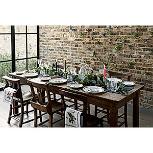 Portmeirion Botanic Garden 2-Piece Chip and Dip Set | 11 Inch Round Serving Platter and Dip Bowl | Assorted Motifs | Made from Porcelain | Dishwasher Safe